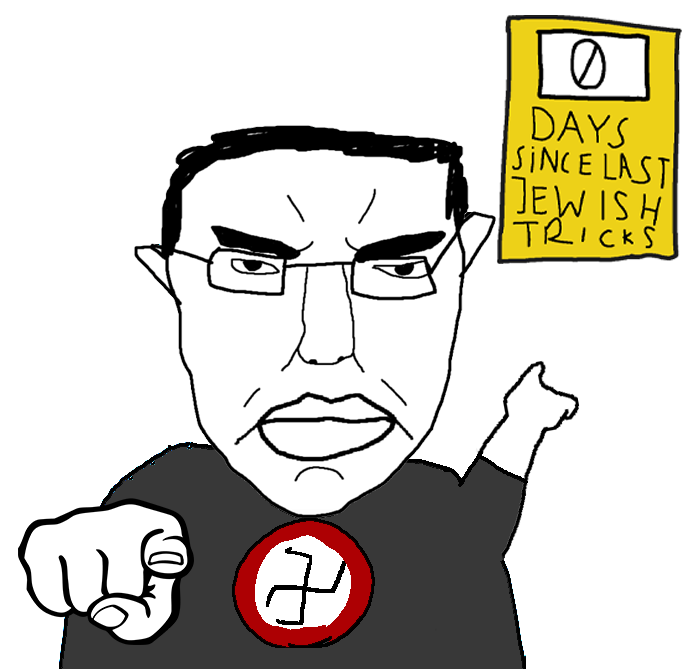 SoyBooru - Post 72611: clothes finger hand jews judaism nazism pointing swastika variant:chudjak